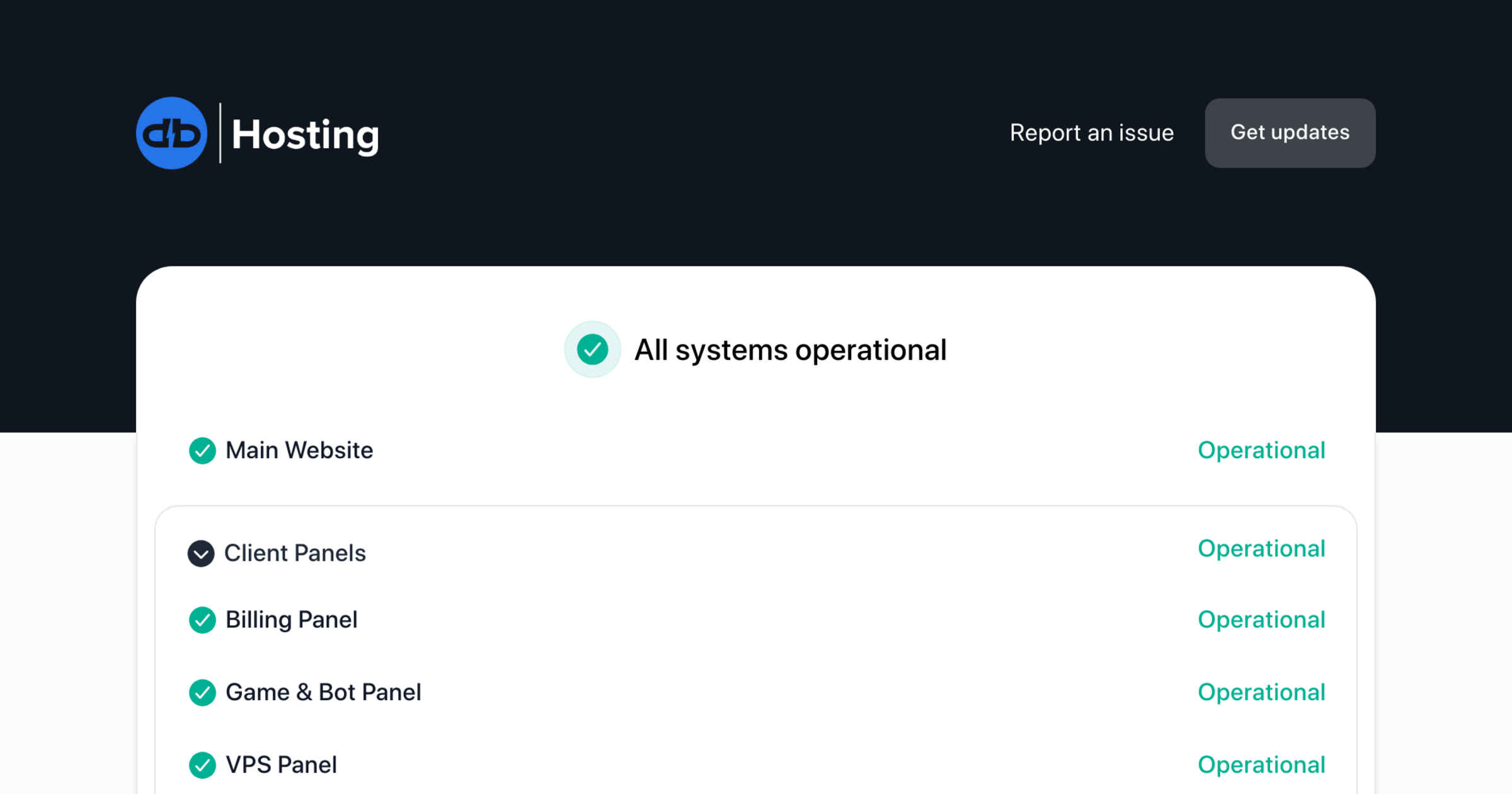 Demonbolt Hosting - Status